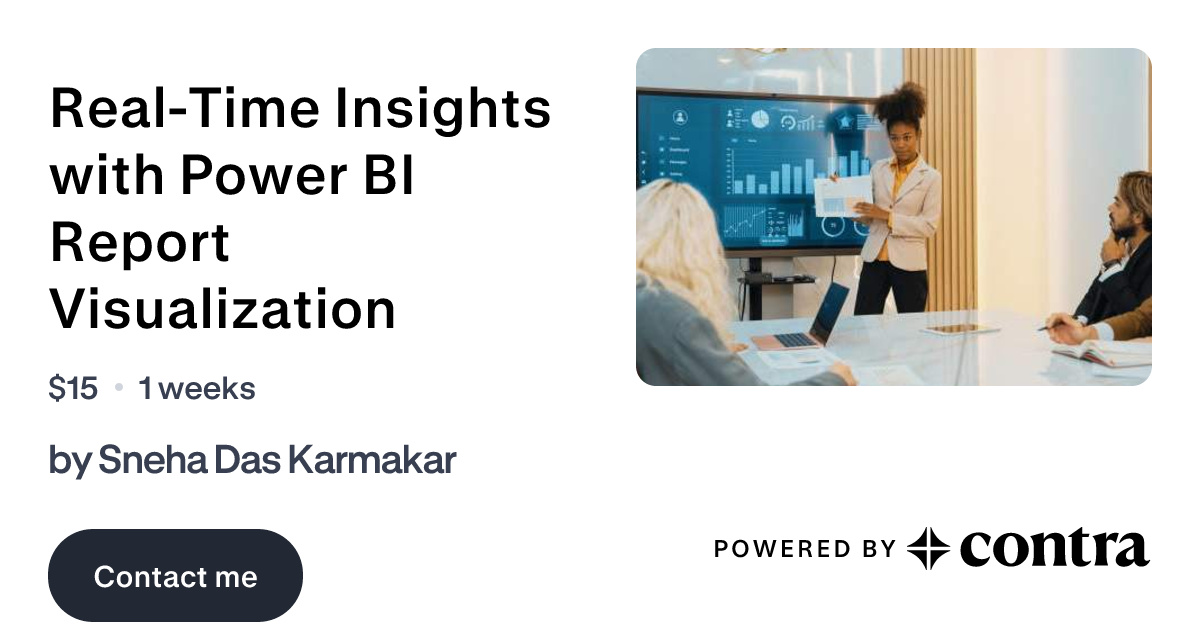 Real-Time Insights with Power BI Report Visualization by Sneha Das Karmakar