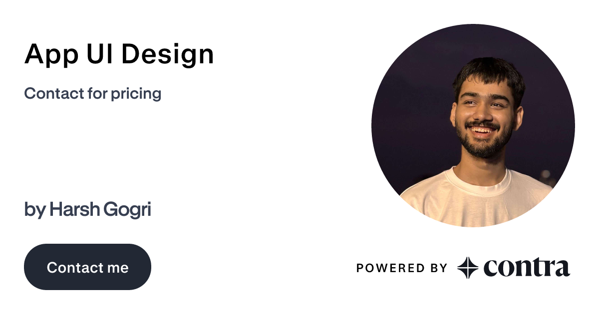 App UI Design by Harsh Gogri