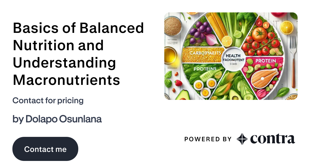 Basics of Balanced Nutrition and Understanding Macronutrients by Dolapo ...