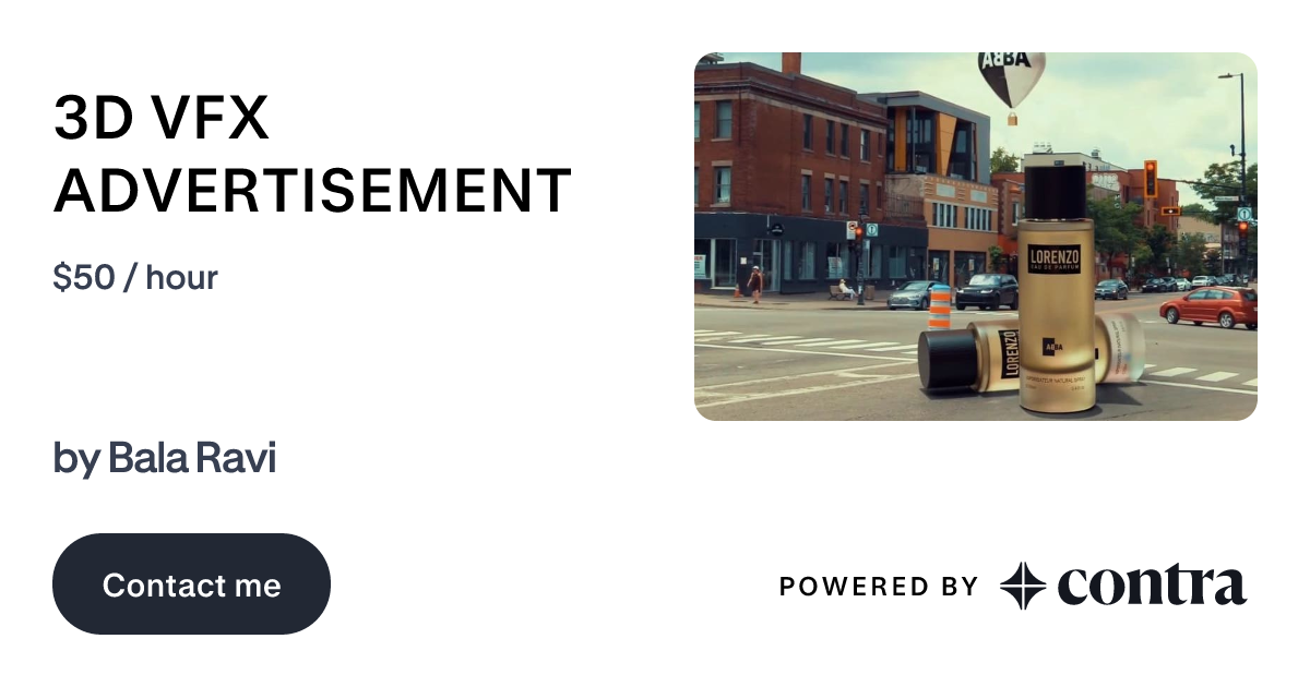 3D VFX ADVERTISEMENT by Balasubramanian Ravi