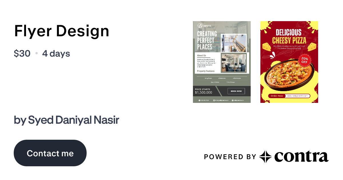 Flyer Design by Syed Daniyal Nasir