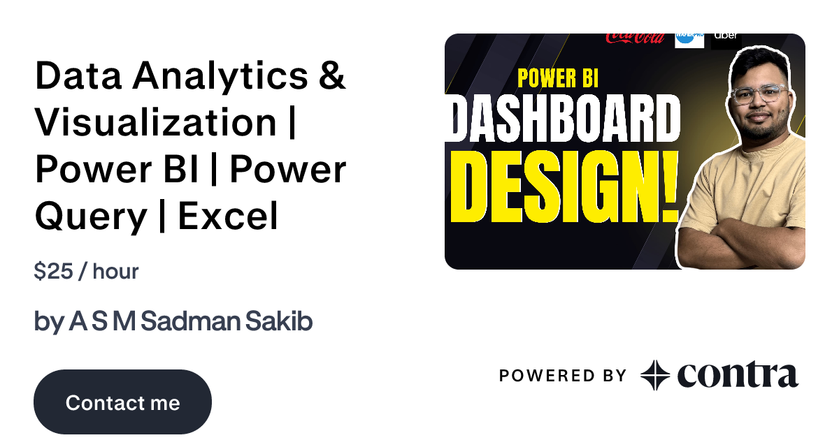 Data Analytics & Visualization | Power BI | Power Query | Excel by A S M Sadman Sakib