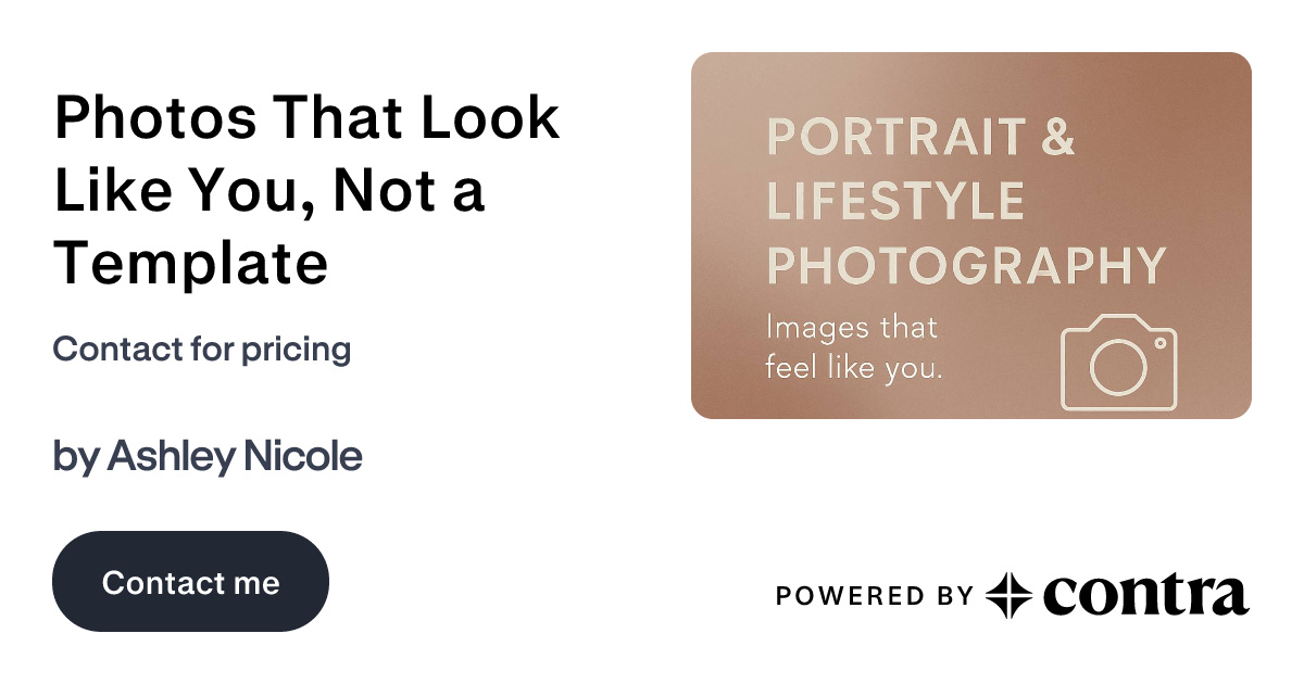 Photos That Look Like You, Not a Template by Ashley Nicole