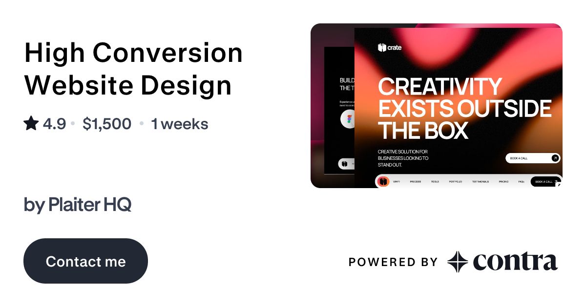 High Conversion Website Design by Plaiter HQ