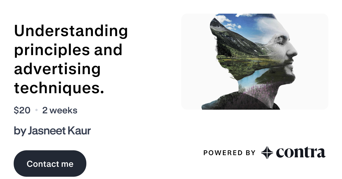 Understanding principles and advertising techniques. by Jasneet Kaur