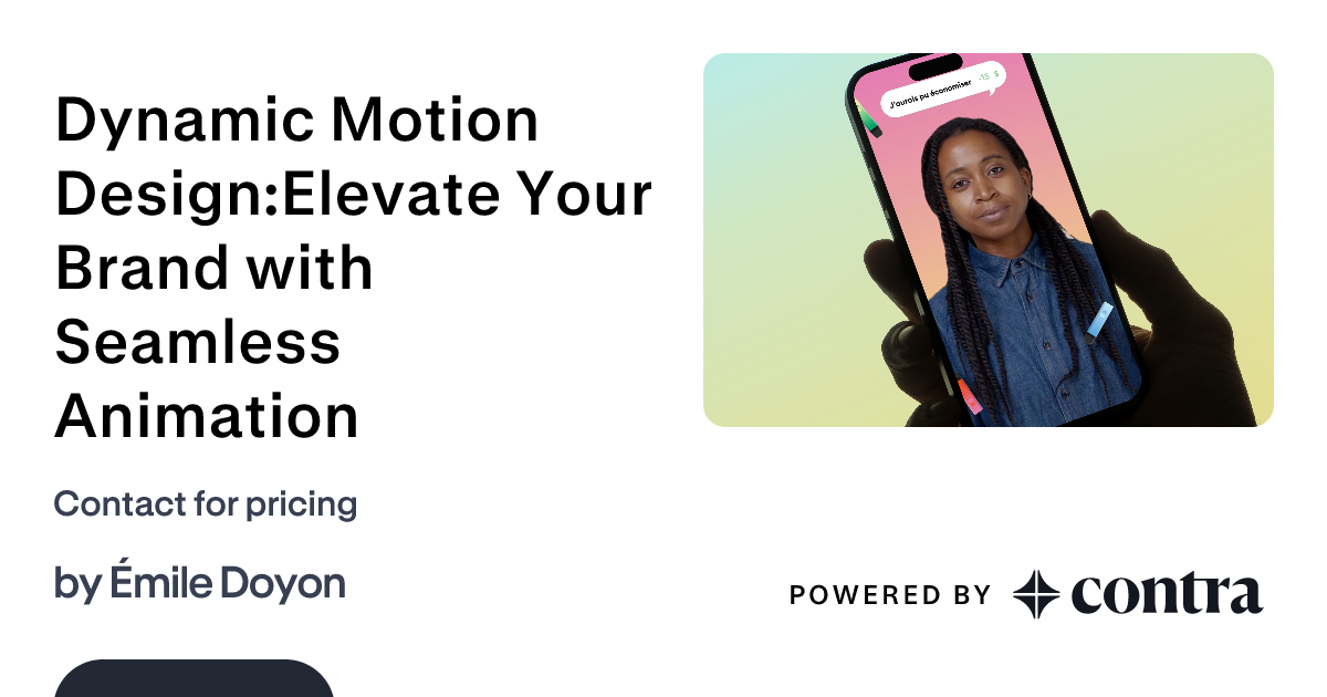 Dynamic Motion Design:Elevate Your Brand with Seamless Animation by ...