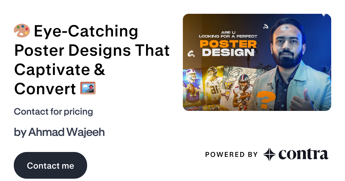 🎨 Eye-Catching Poster Designs That Captivate & Convert 🖼️ by Ahmad Wajeeh