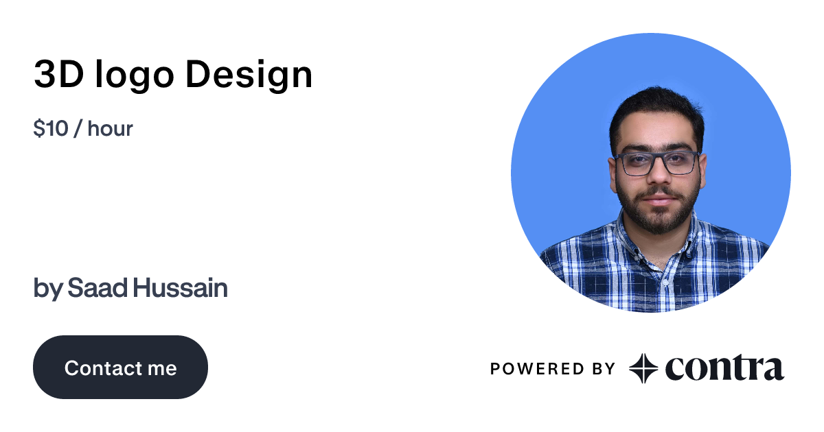 3D logo Design by Saad Hussain