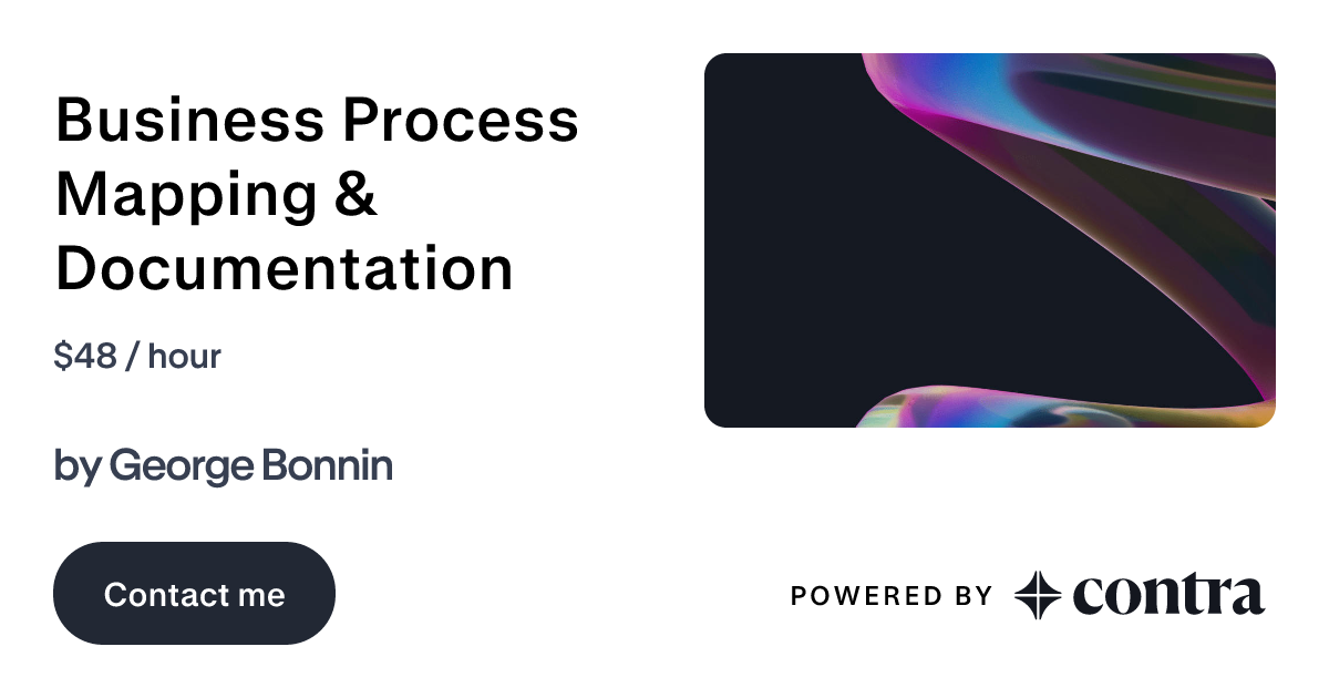Business Process Mapping & Documentation by George Bonnin