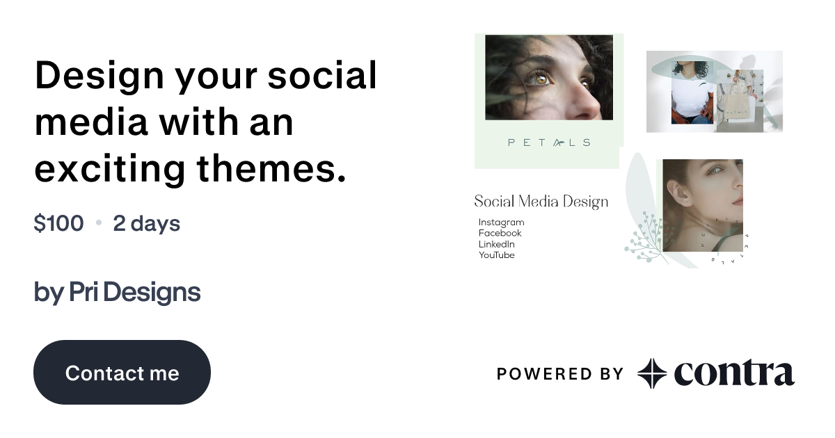 Design your social media with an exciting themes. by Pri Designs