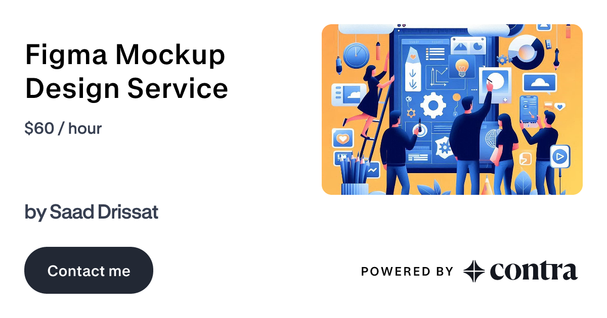 Figma Mockup Design Service by Saad Drissat