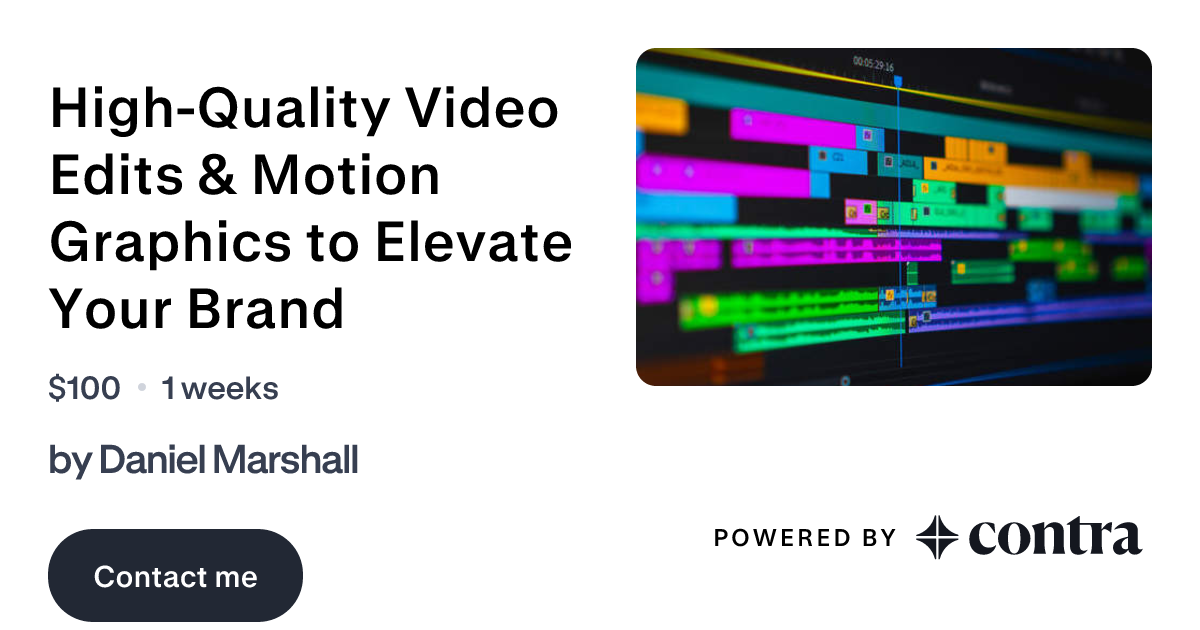 High-Quality Video Edits & Motion Graphics to Elevate Your Brand by ...