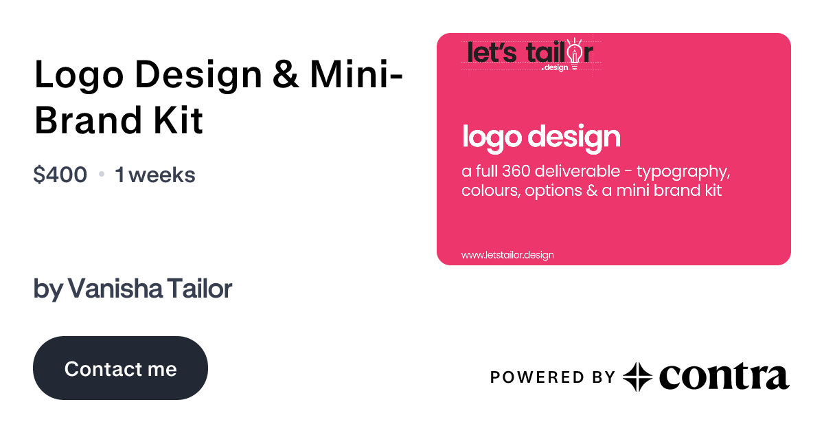 Logo Design & Mini-Brand Kit by Vanisha Tailor