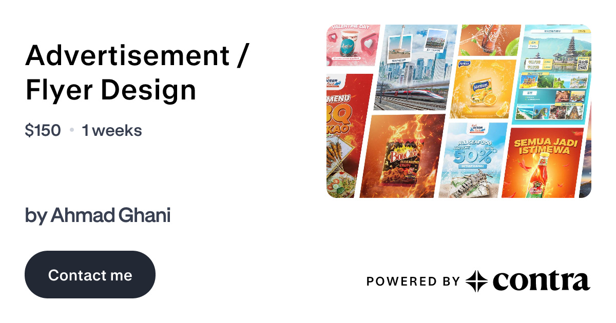 Advertisement / Flyer Design by Ahmad Ghani