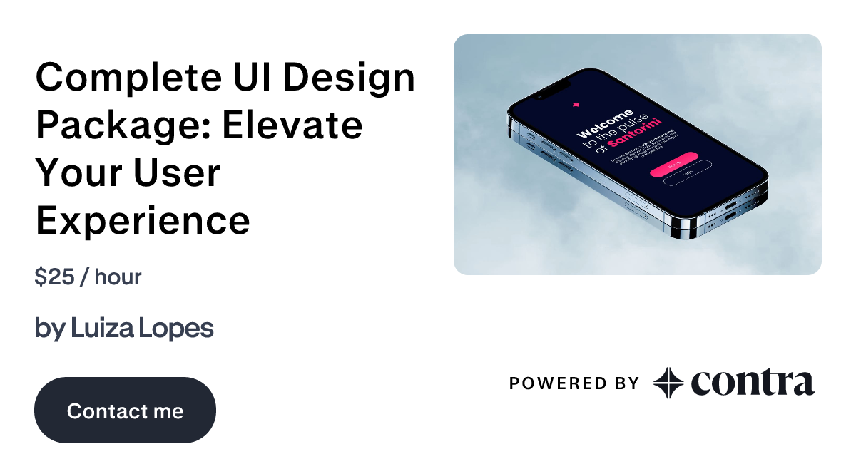 Complete UI Design Package: Elevate Your User Experience by Luiza Lopes