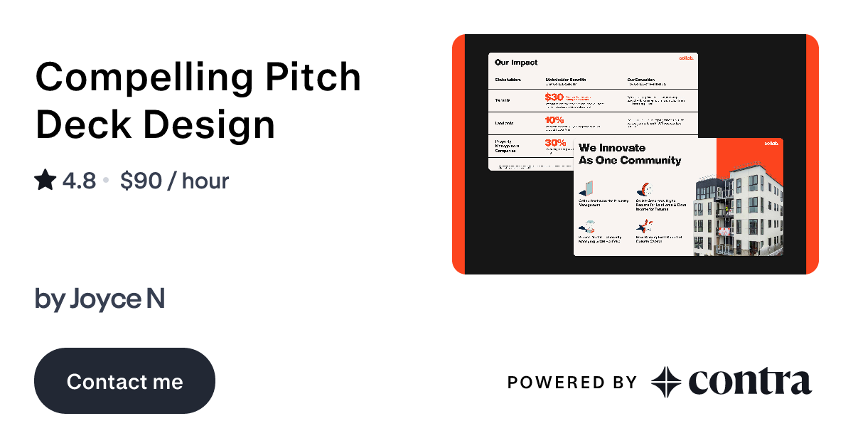 Compelling Pitch Deck Design by Joyce N