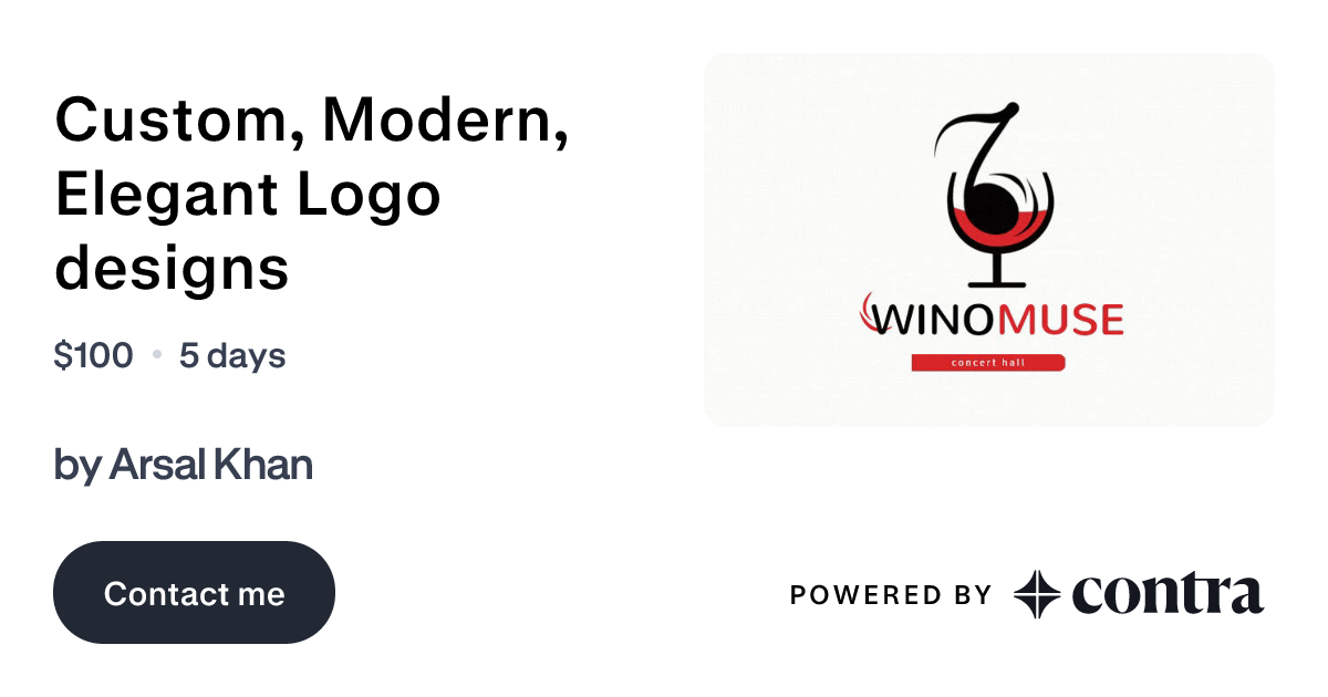 Custom, Modern, Elegant Logo designs by Arsal Khan