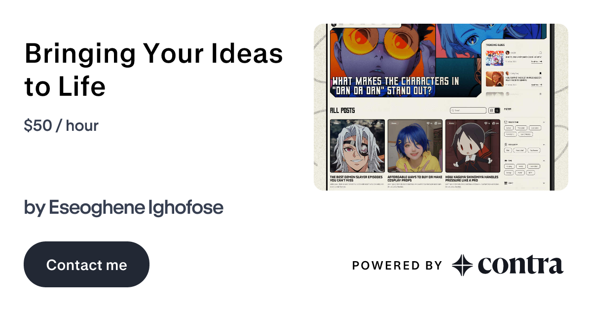 Bringing Your Ideas to Life by Eseoghene Ighofose