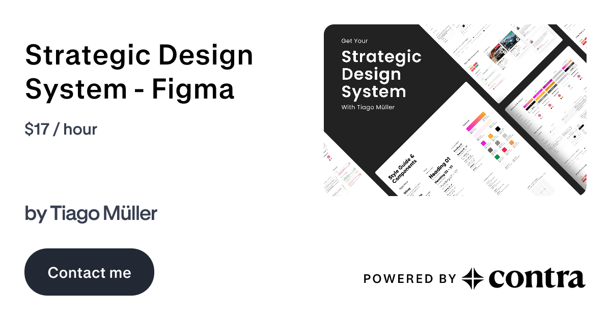 Strategic Design System - Figma by Tiago Müller