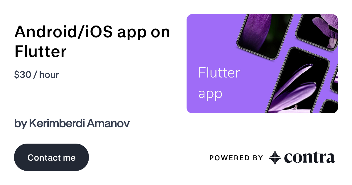 Android/iOS app on Flutter by Kerimberdi Amanov