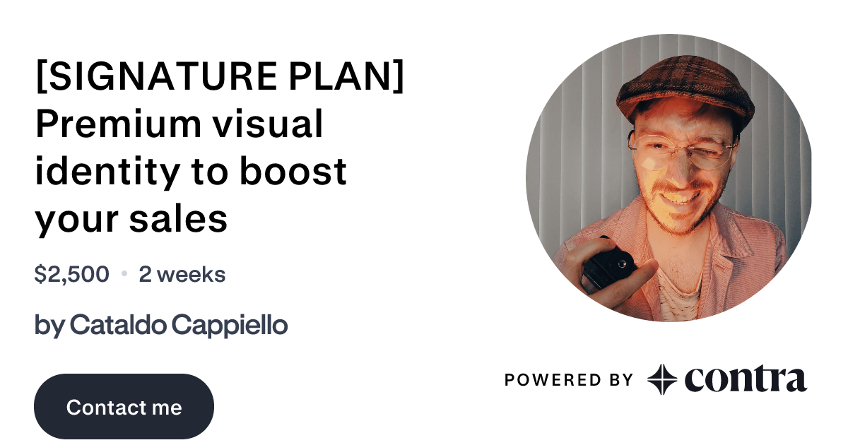 [SIGNATURE PLAN] Premium visual identity to boost your sales by Cataldo ...