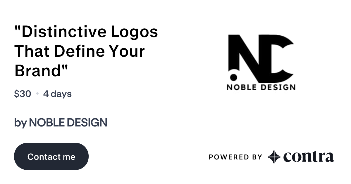 "Distinctive Logos That Define Your Brand" by NOBLE DESIGN