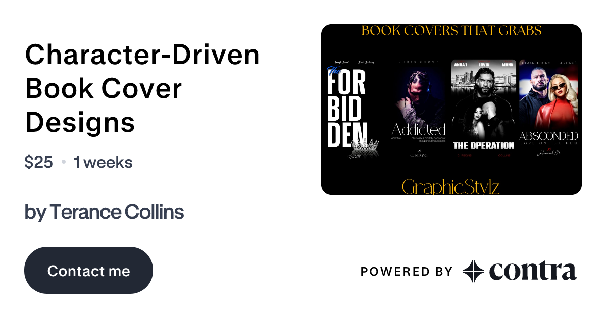 Character-Driven Book Cover Designs by Terance Collins