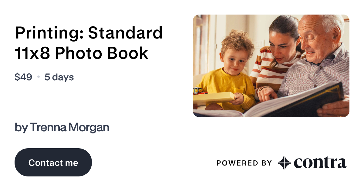 Printing: Standard 11x8 Photo Book by Trenna Morgan