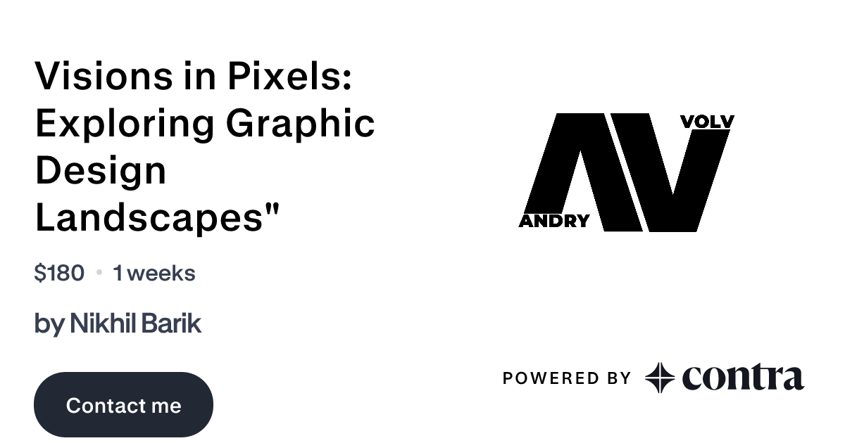 Visions in Pixels: Exploring Graphic Design Landscapes" by Nikhil Barik