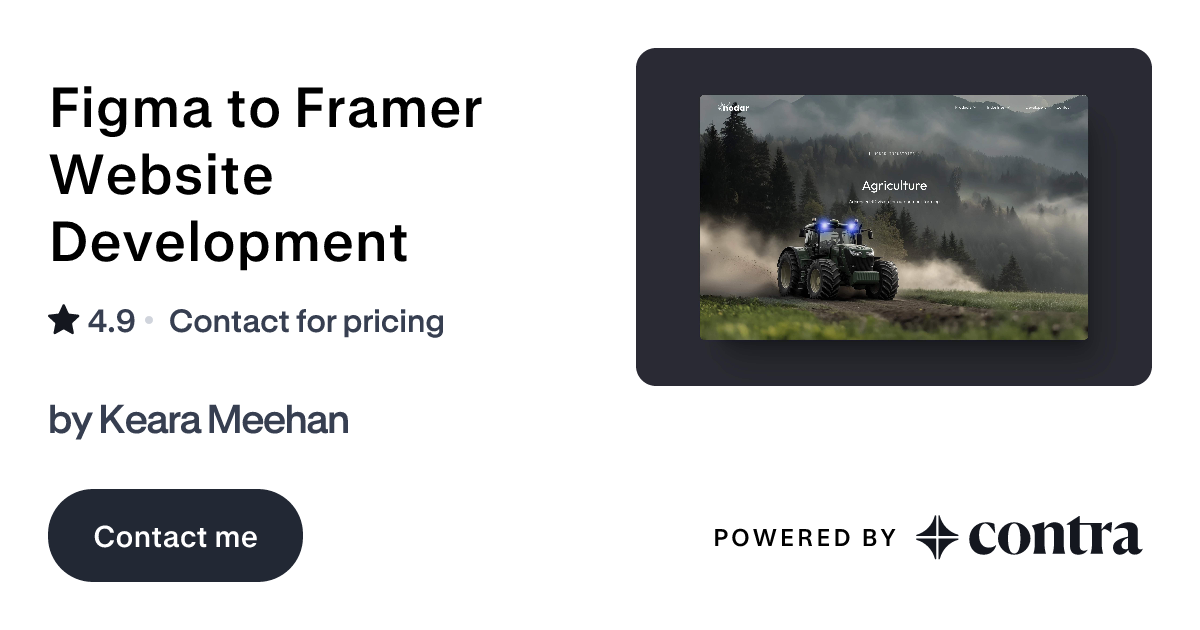 Framer Website Development by Keara Meehan