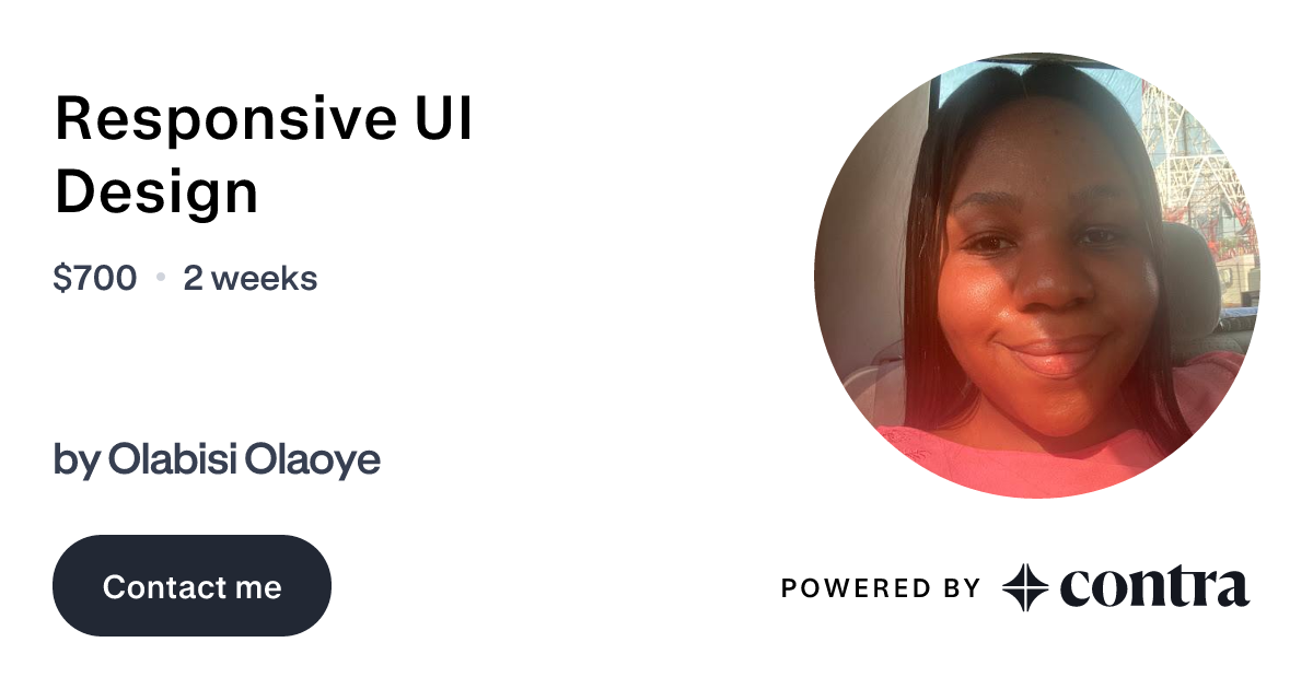 Responsive UI Design by Olabisi Olaoye