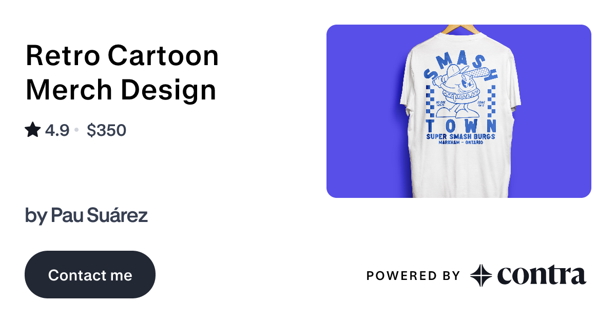 Retro Cartoon Merch Design by Pau Suárez