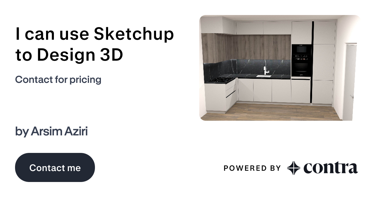 I can use Sketchup to Design 3D by Arsim Aziri