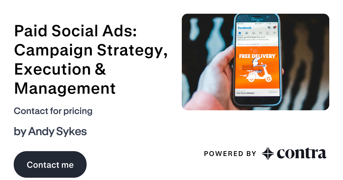 Paid Social Ads: Campaign Strategy, Execution & Management by Andy Sykes