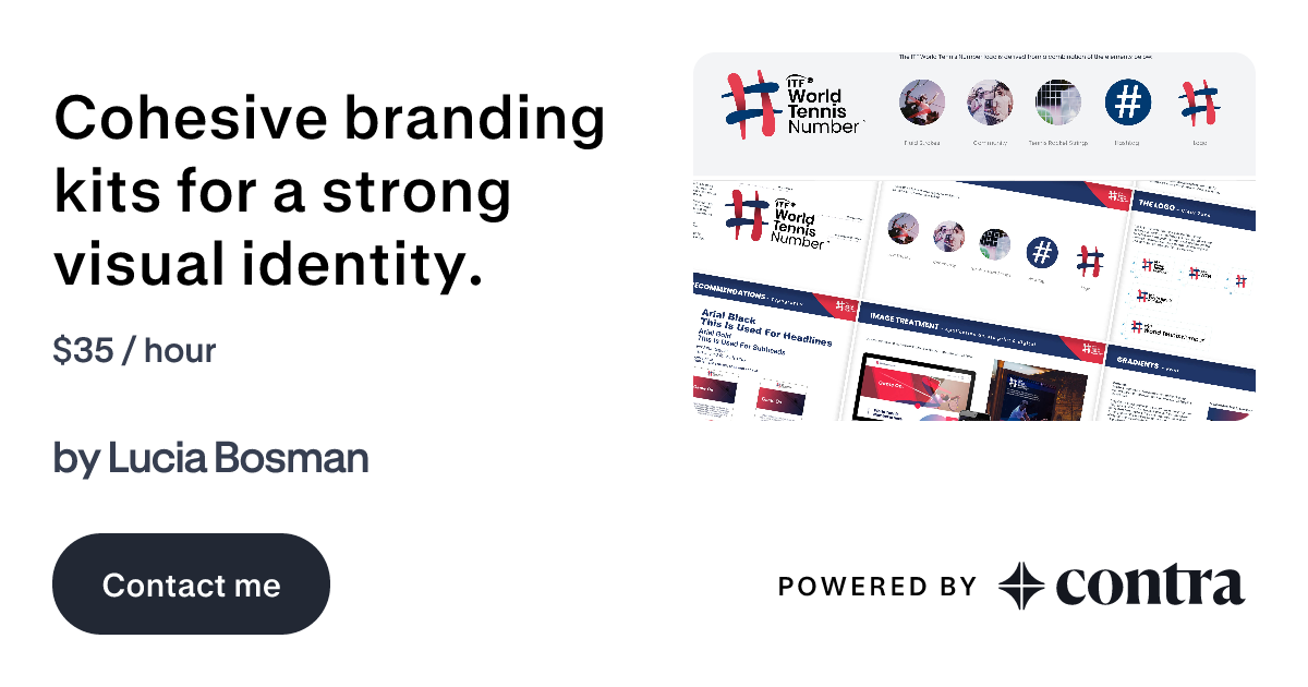 Cohesive branding kits for a strong visual identity. by Lucia Bosman