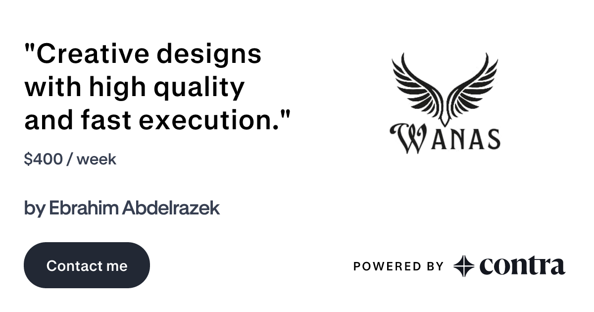 "Creative designs with high quality and fast execution." by Ebrahim ...
