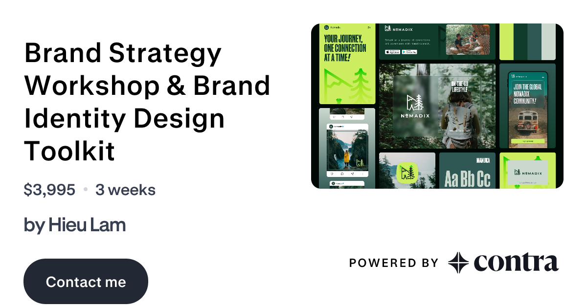 Brand Strategy Workshop & Brand Identity Design Toolkit by Hieu Lam