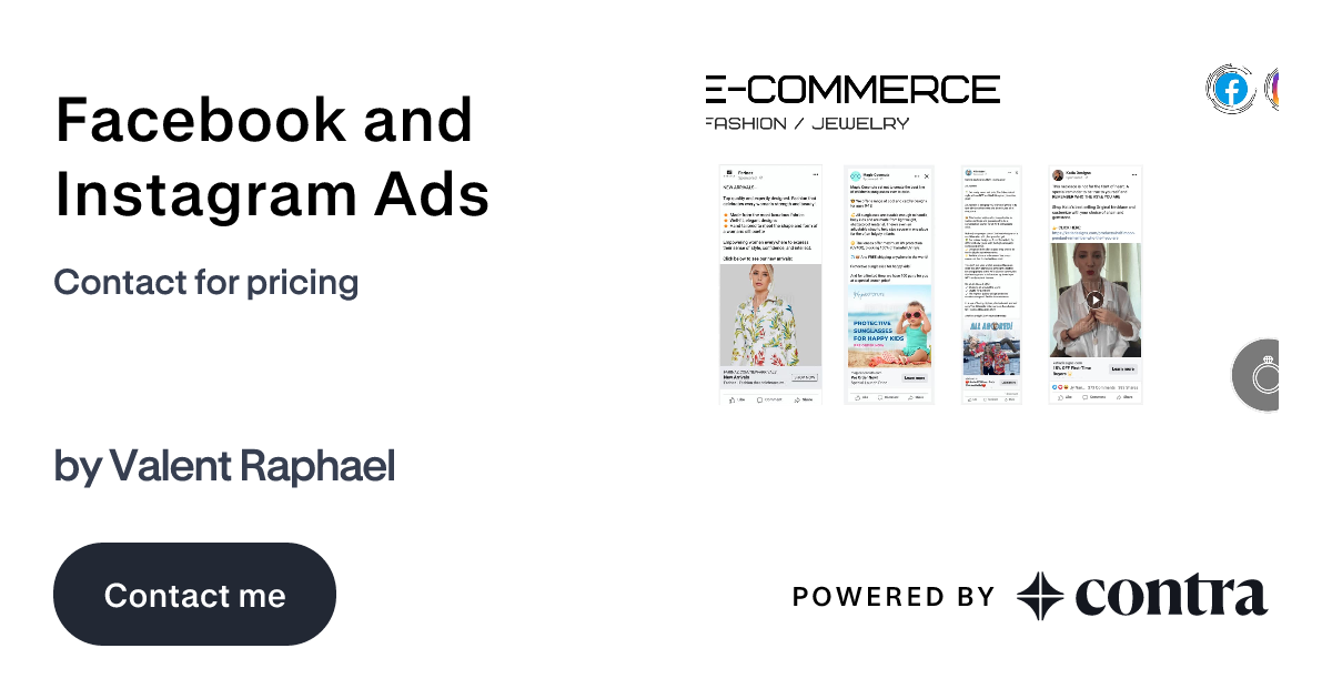 Facebook and Instagram Ads by Valent Raphael