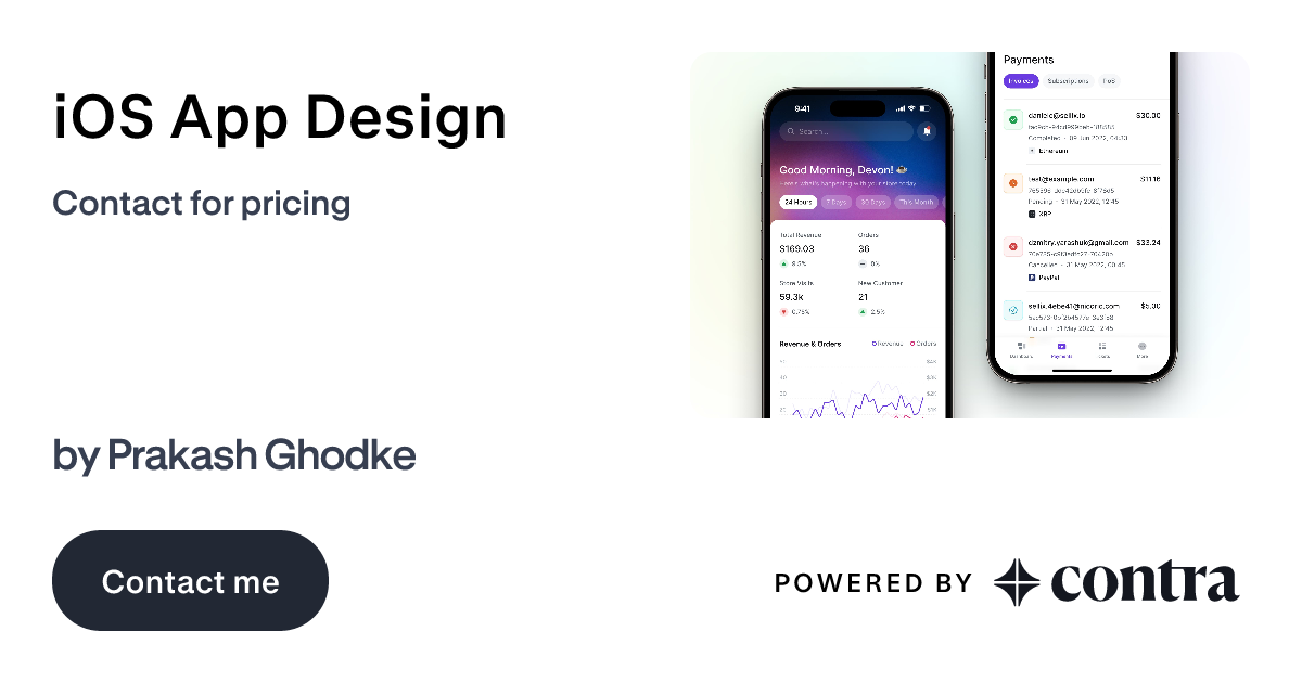 iOS App Design by Prakash Ghodke