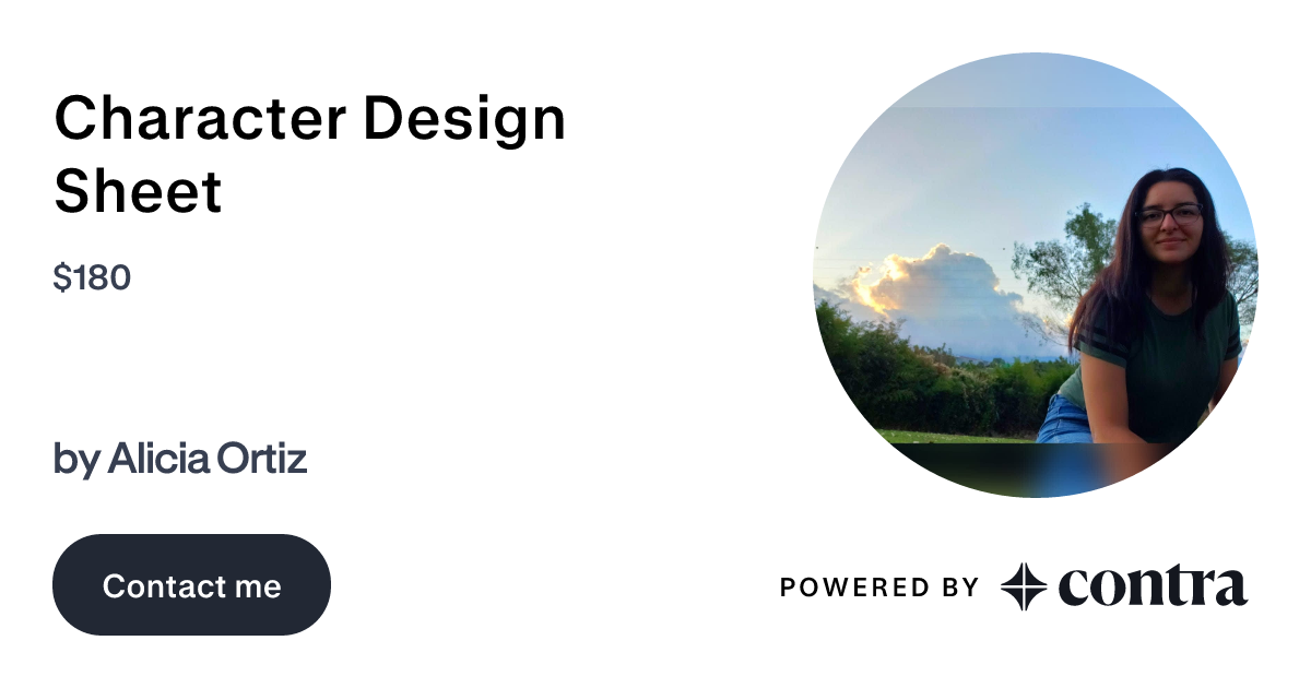 Character Design Sheet by Alicia Ortiz