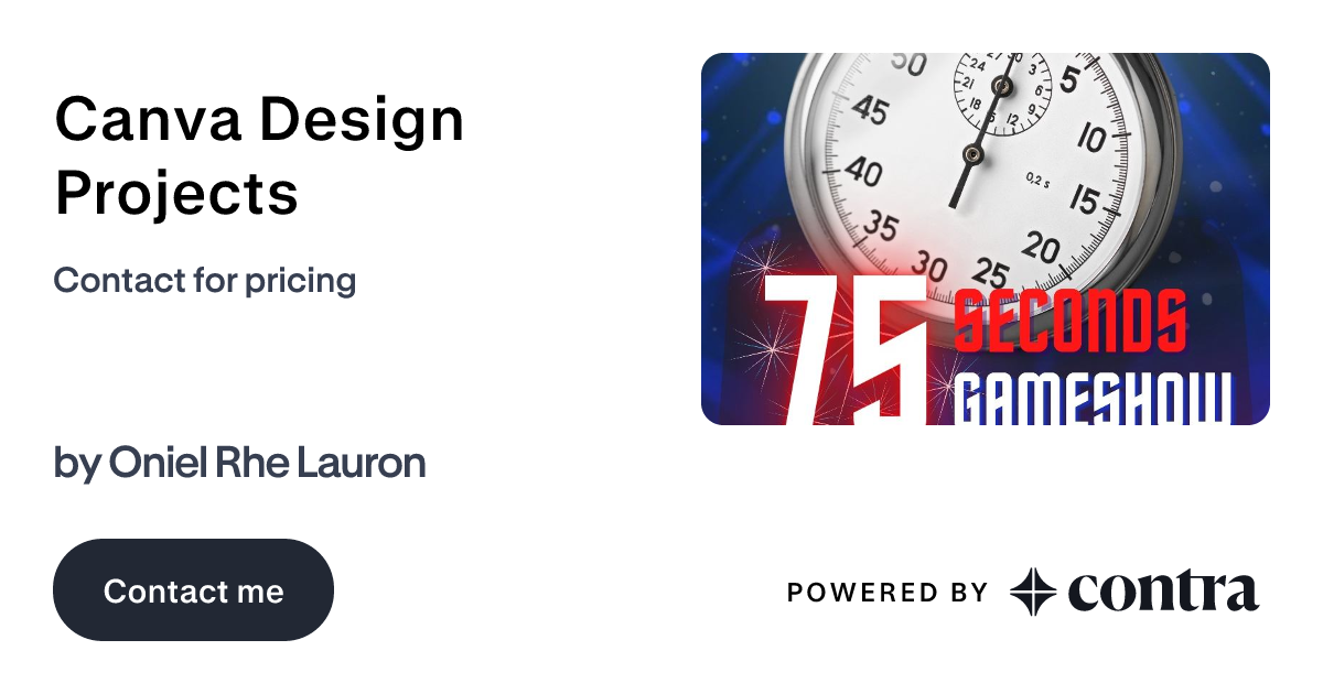 Canva Design Projects by Oniel Rhe Lauron