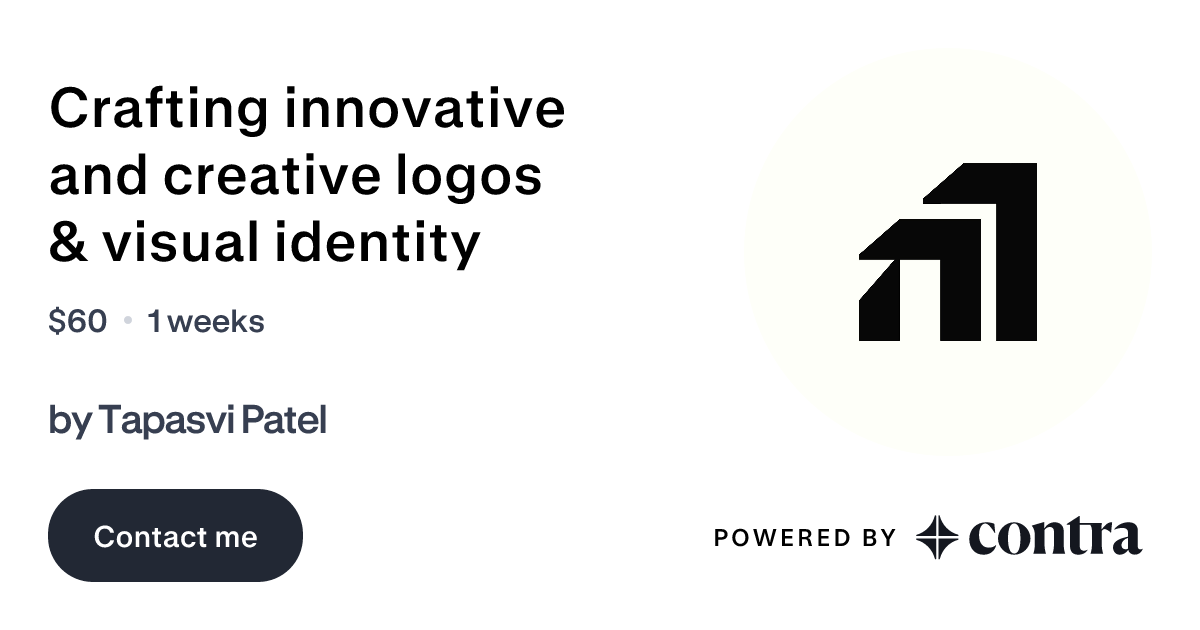 Crafting innovative and creative logos & visual identity by Tapasvi Patel