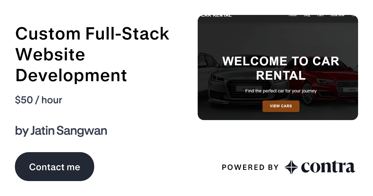 Custom Full-Stack Website Development by Jatin Sangwan