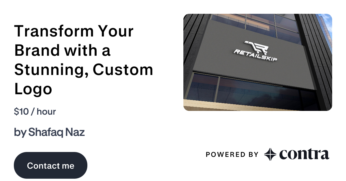 Transform Your Brand with a Stunning, Custom Logo by Shafaq Naz