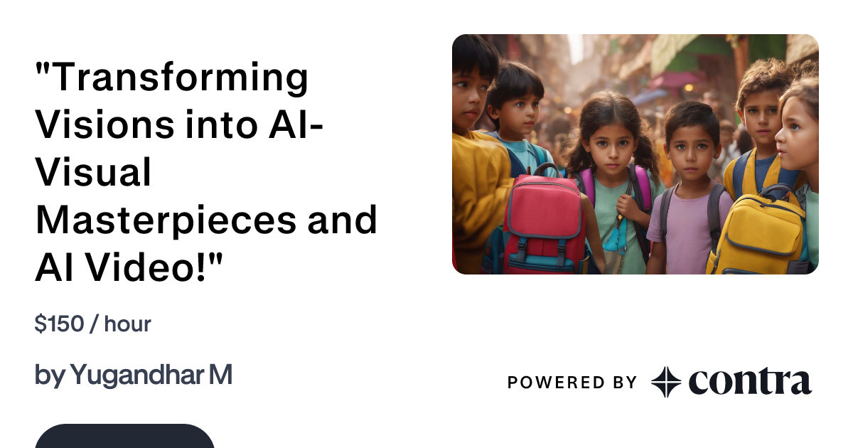 "Transforming Visions into AI-Visual Masterpieces and AI Video!" by ...