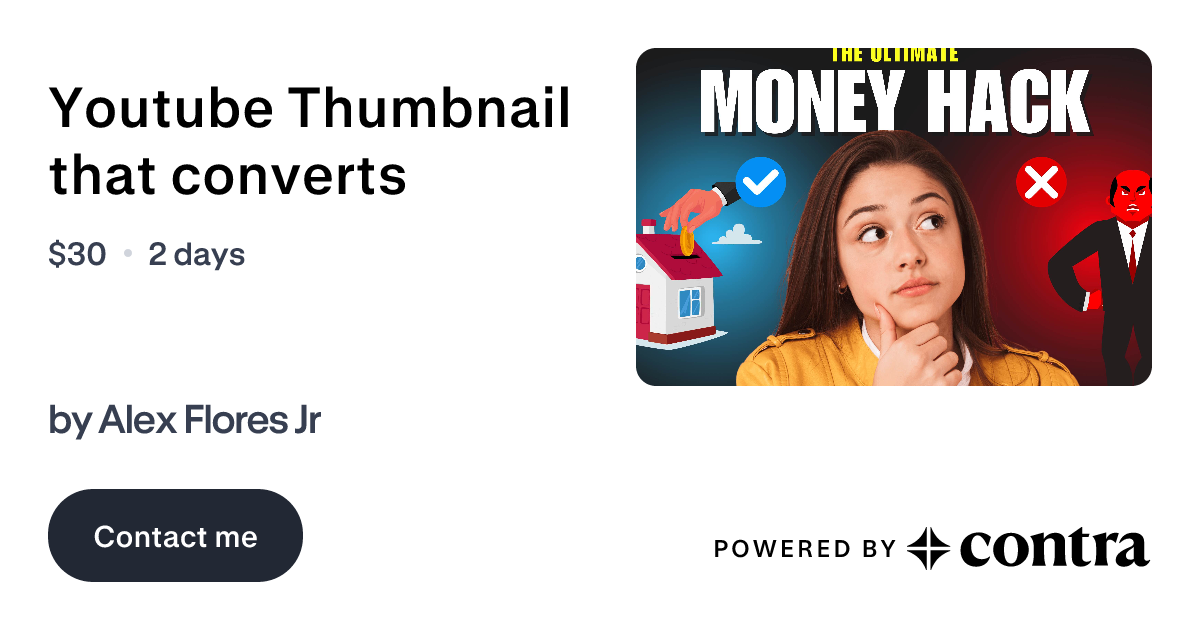 Youtube Thumbnail that converts by Alex Flores Jr