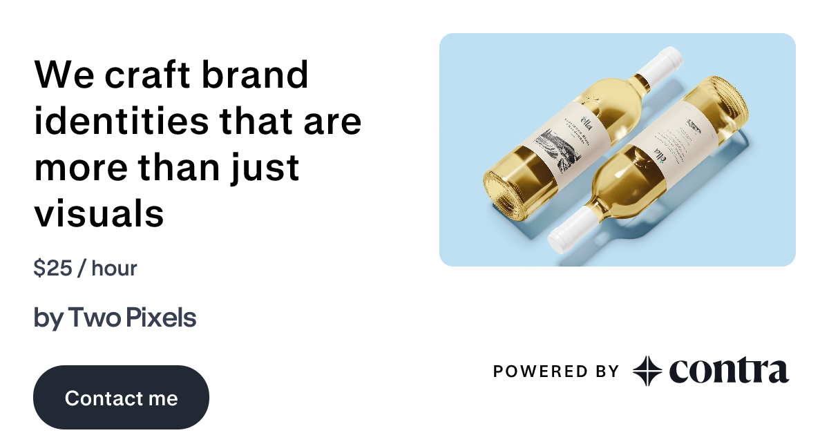 We craft brand identities that are more than just visuals by Two Pixels