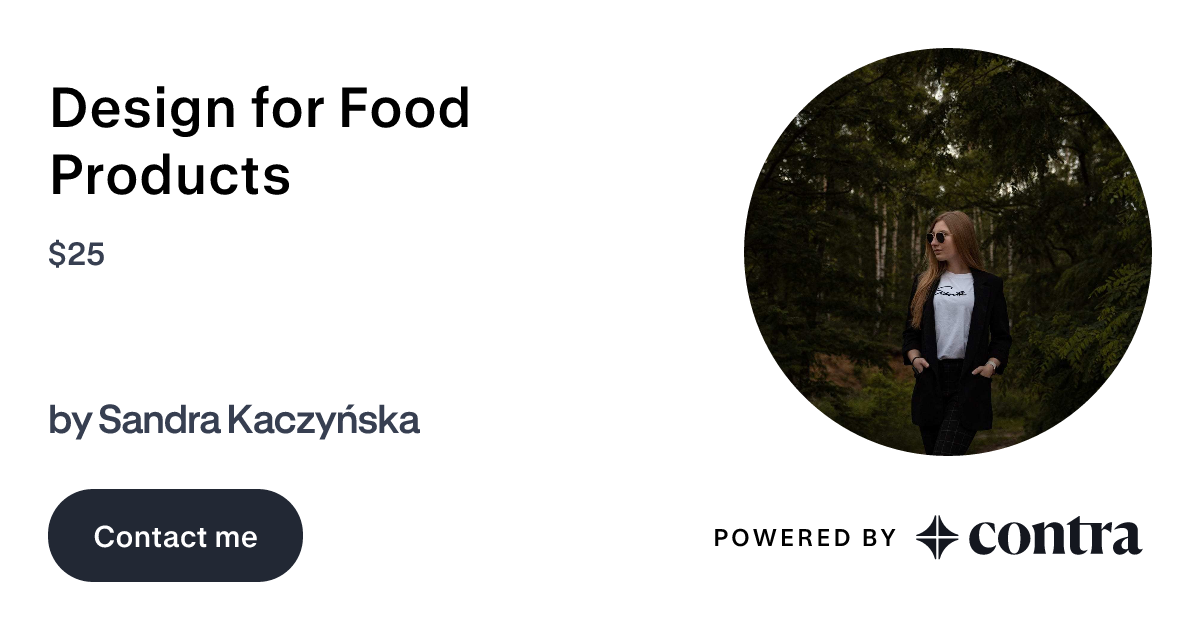 Design for Food Products by Sandra Kaczyńska