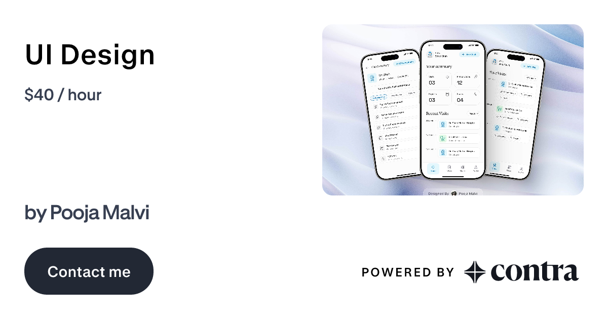 UI Design by Pooja Malvi