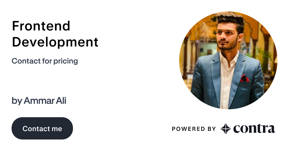 Frontend Development by Ammar Ali